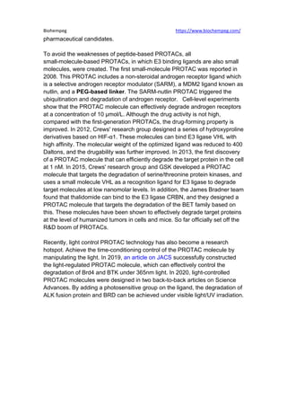 Prota cs and targeted protein degradation | PDF