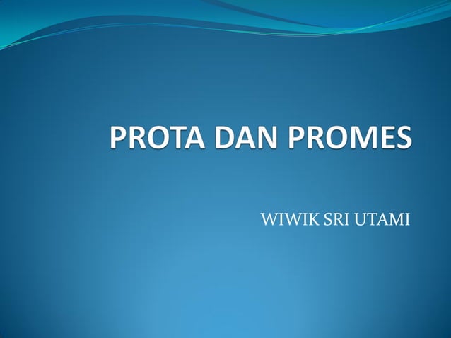 Handout | Prota dan promes | PDF