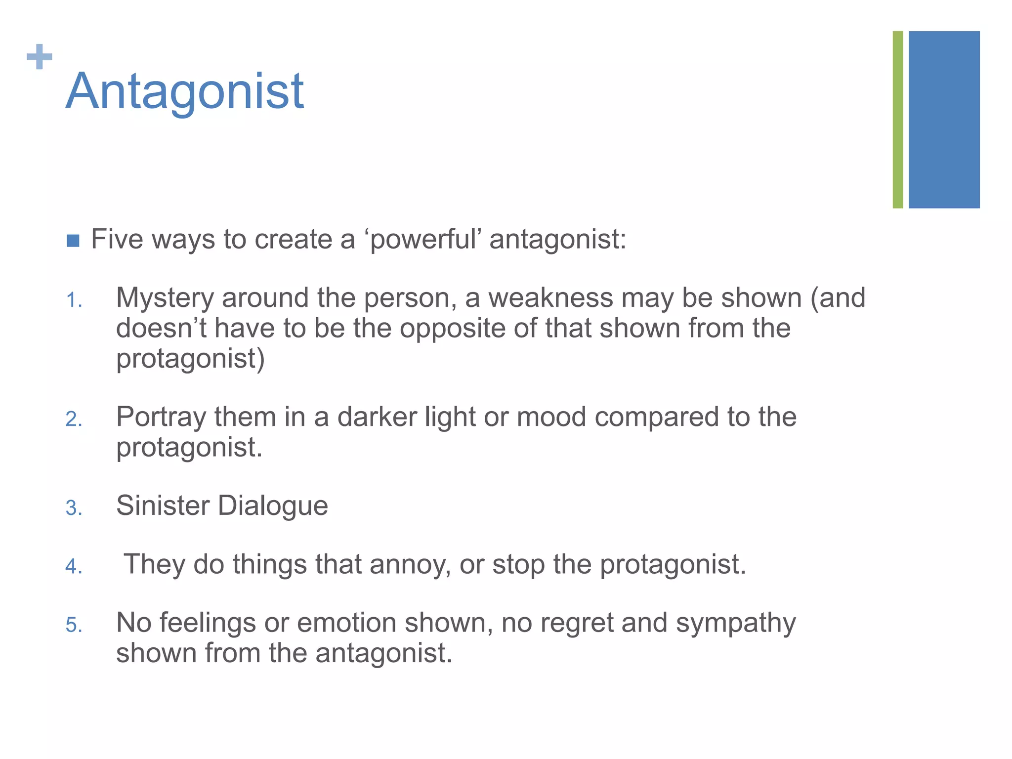 Protagonist VS Antagonist | PPTX