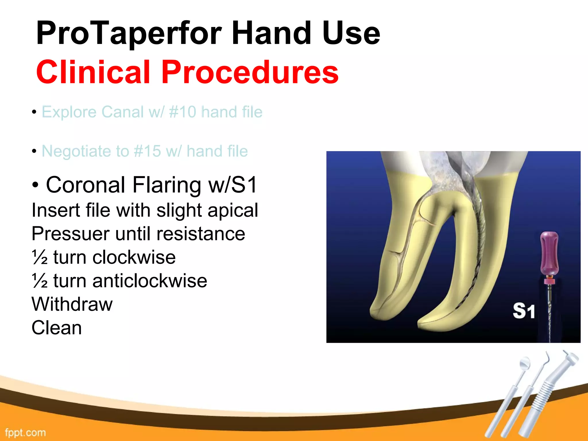 Protaper endodontic system | PPT