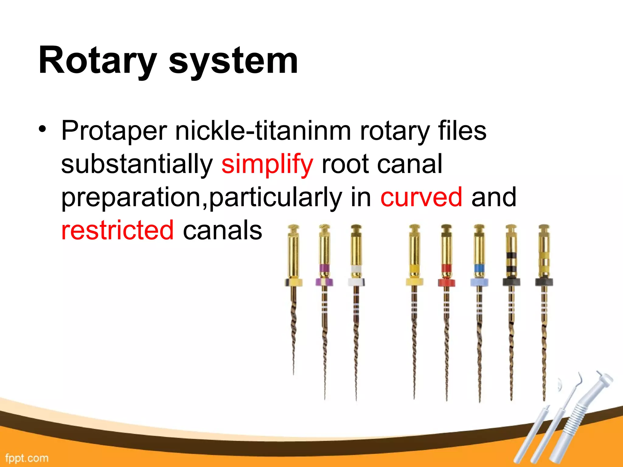 Protaper endodontic system | PPT