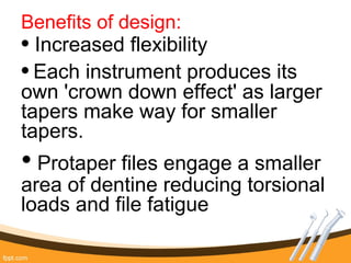 Protaper endodontic system | PPT