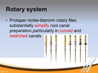 Protaper endodontic system | PPTX