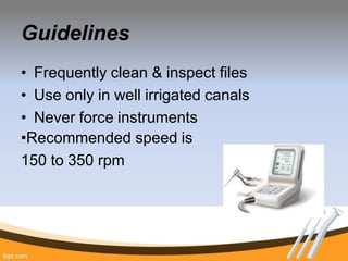 Protaper endodontic system | PPTX