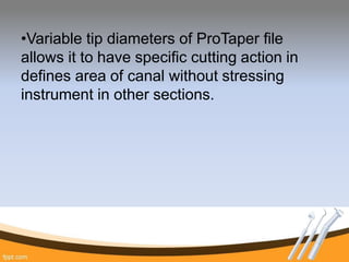 Protaper endodontic system | PPTX
