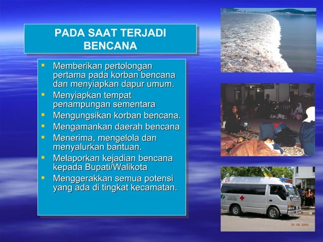 Protap penanggulangan bencana | PPT