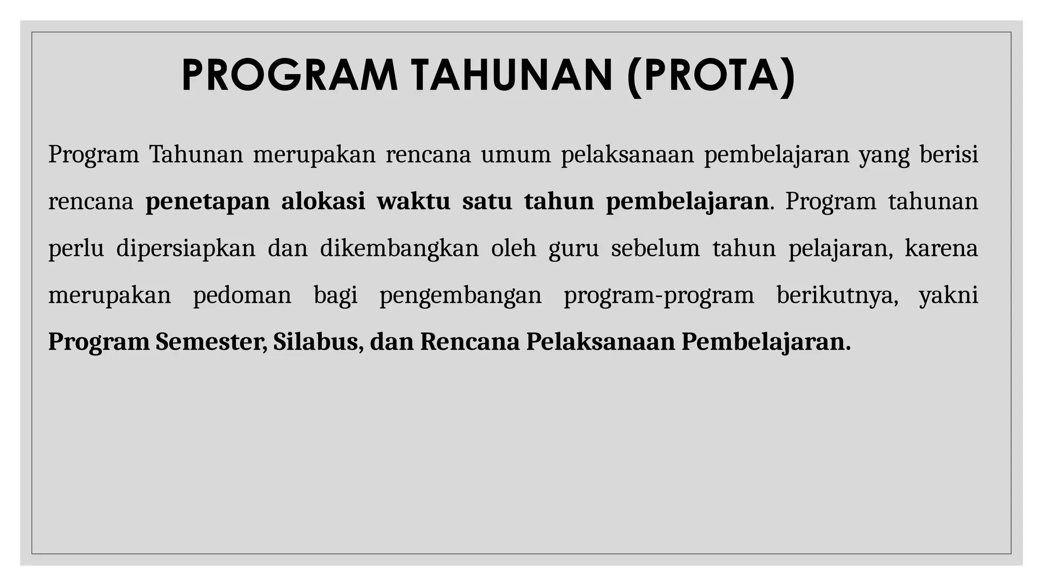Desain Program tahunan dan program semester | PPT
