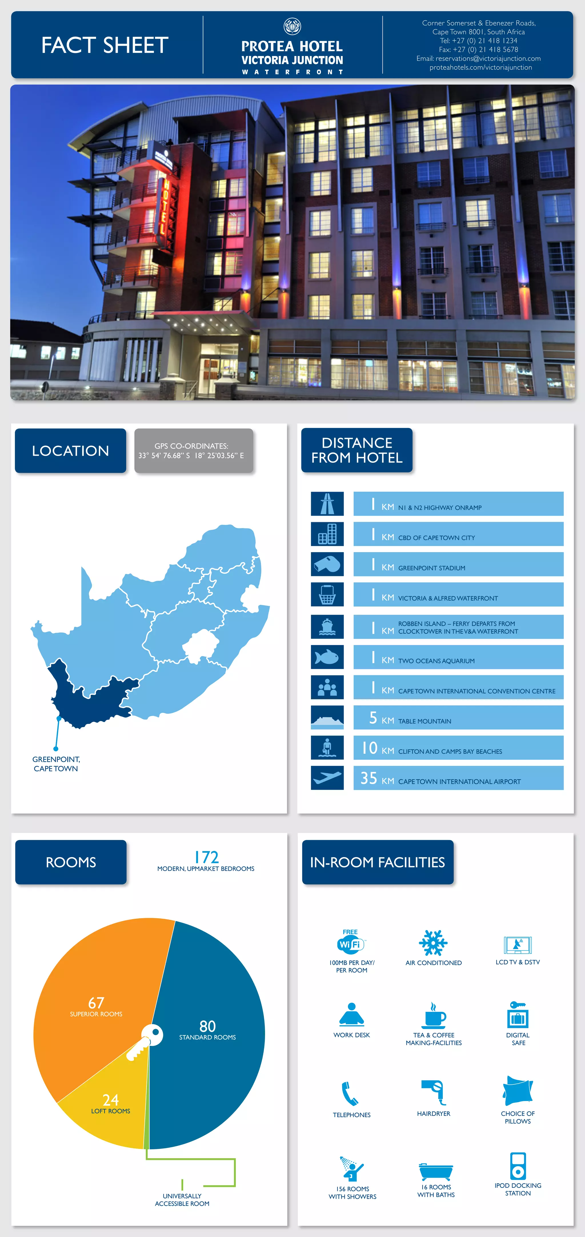 Protea Hotel Victoria Junction Fact Sheet | PDF