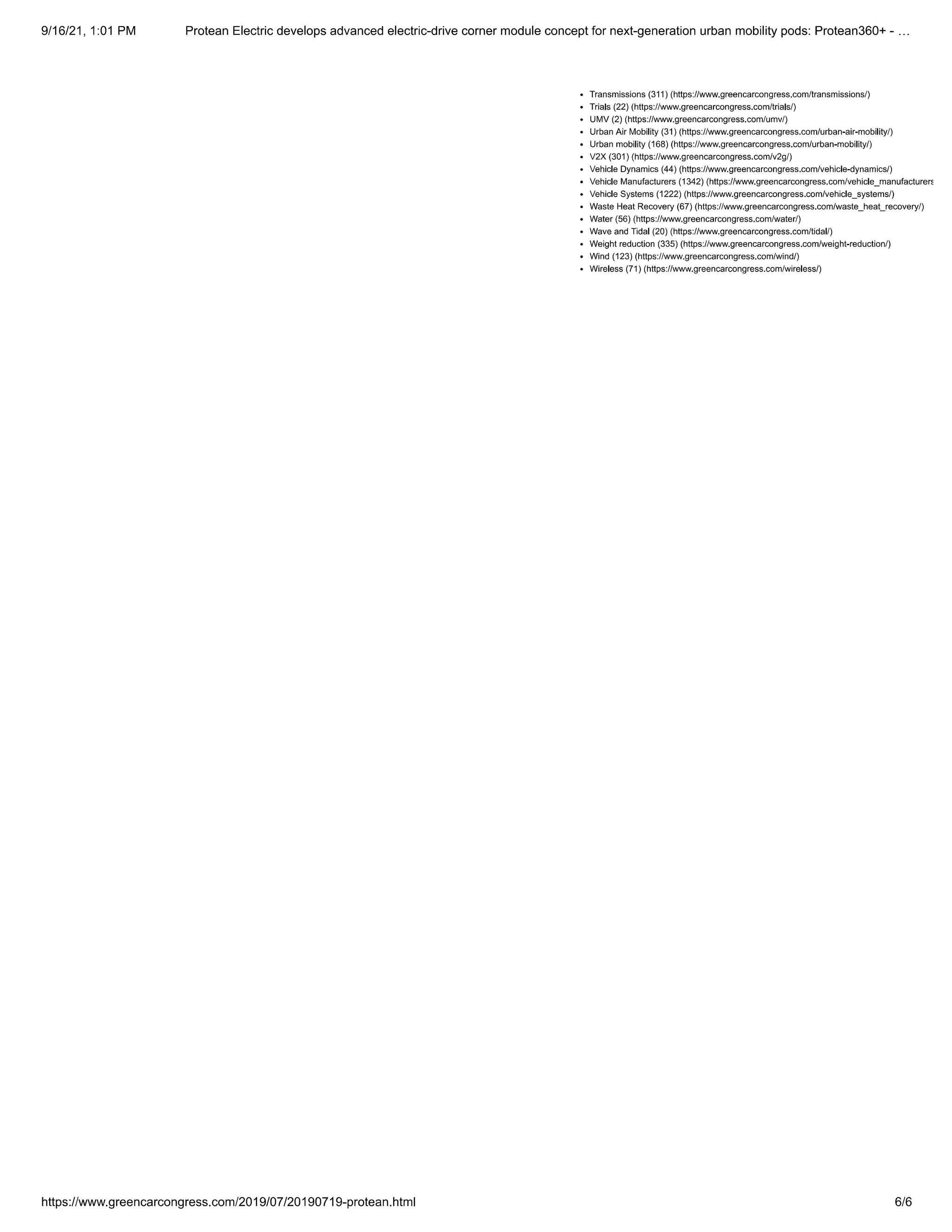 Protean electric in wheel hub motor innovation | PDF