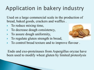 Protease Enzyme Application in Food Processing | PPTX