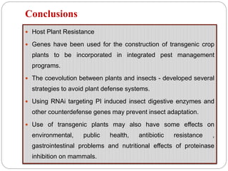Protease inhibitor and molecular interaction in insect | PDF
