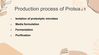 Production of enzyme Proteases: Biotechnology, pharmacy | PPTX