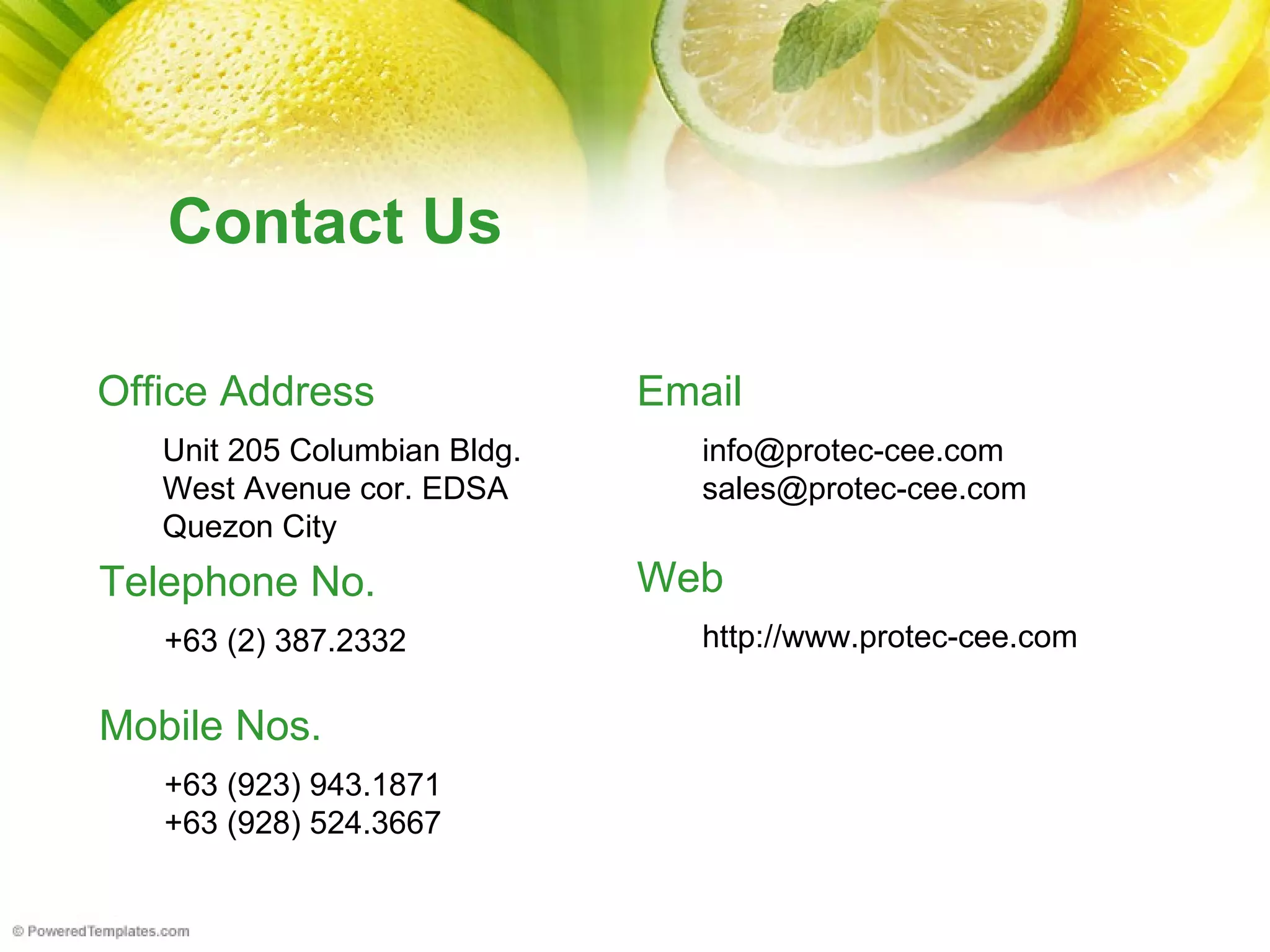 Protec Cee Business Presentation | PPT