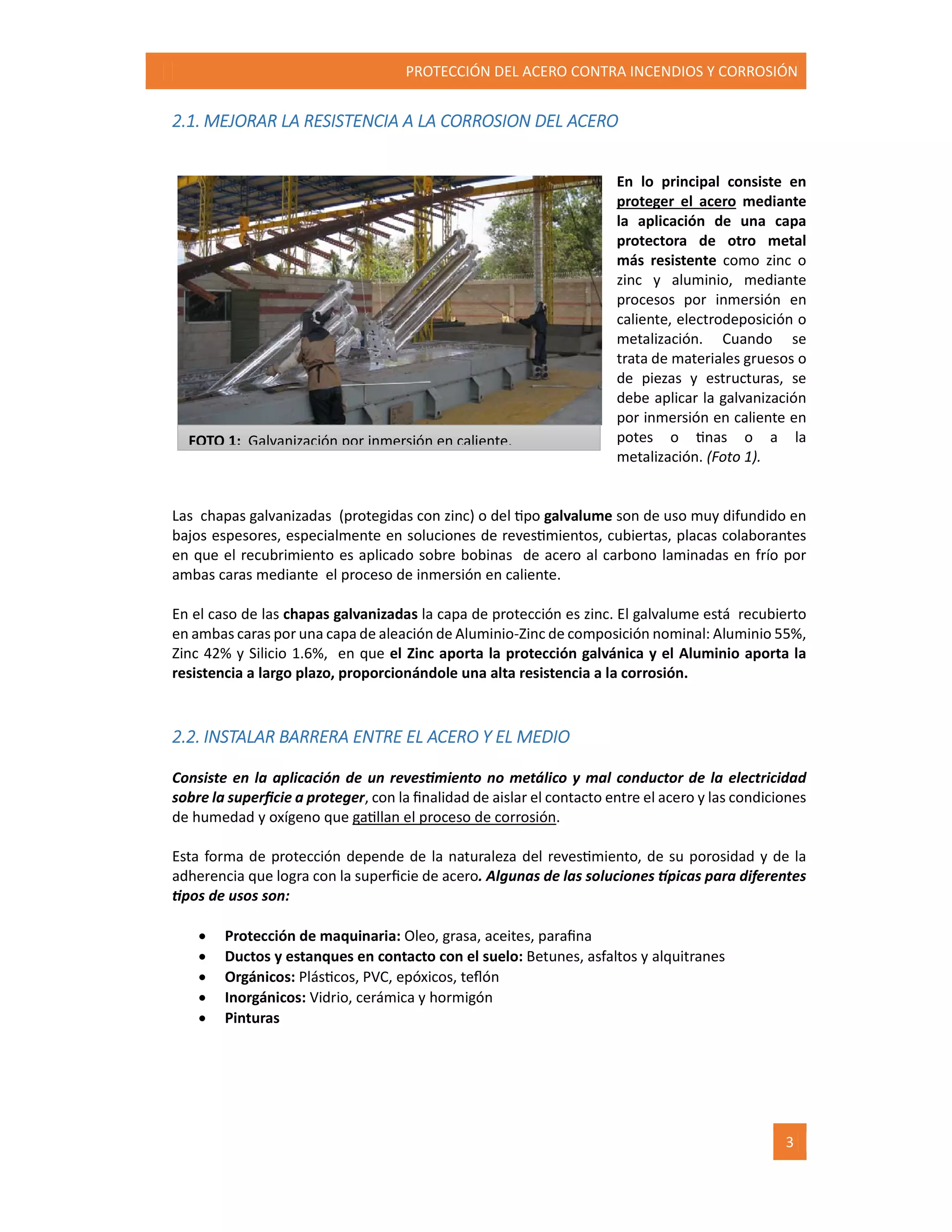 Protección del acero contra la corrosión y el fuego | PDF