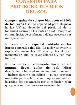 Importancia de la protección solar en los niños | PPT