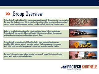 Protech Khuthele Company Summary | PDF
