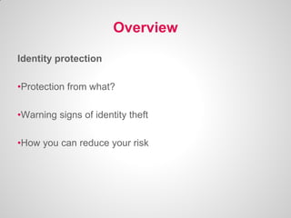 Protect Your Identity | PDF