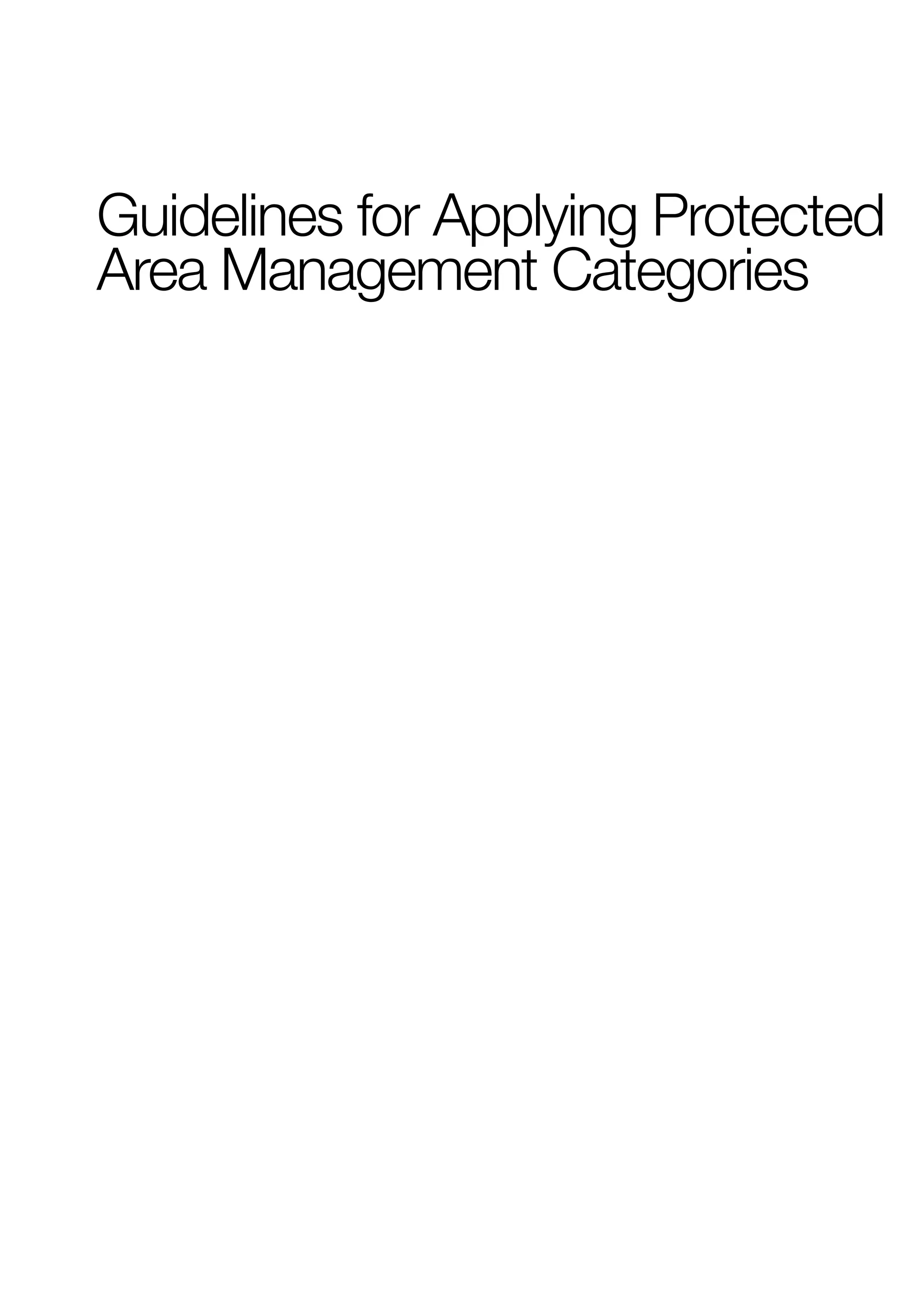 Protected area management_categories | PDF | Non-Profit Organizations ...