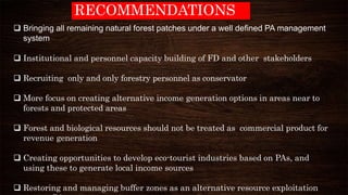Protected area management in bangladesh | PPTX