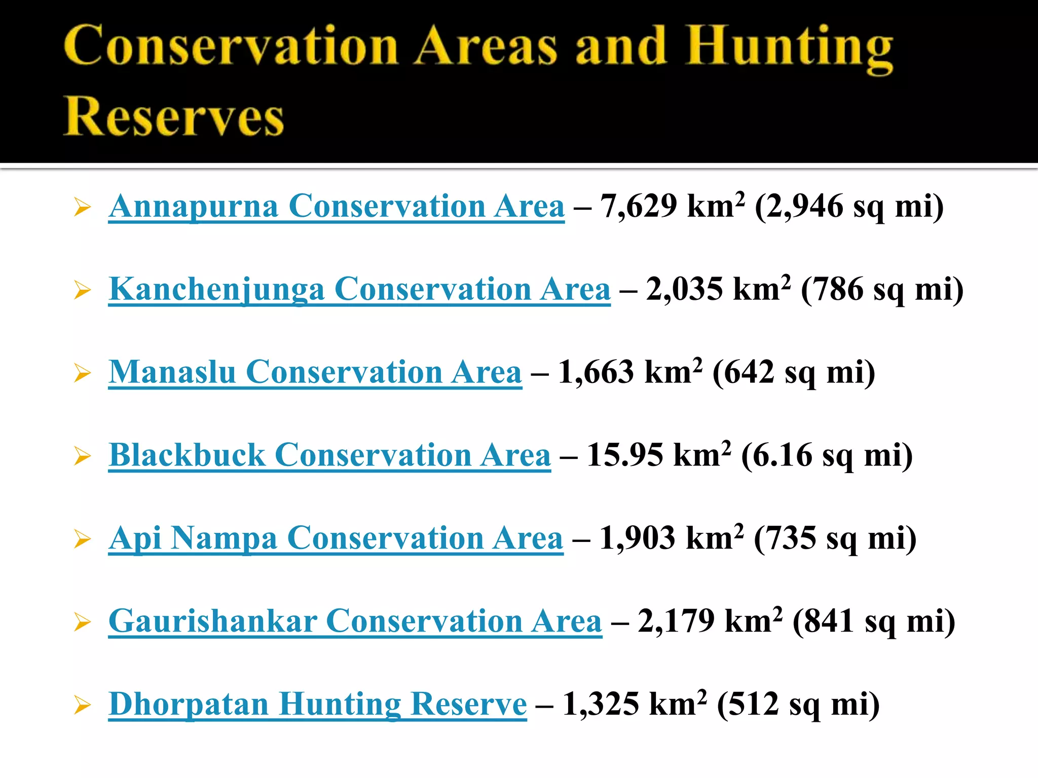 Protected areas and promotion of tourism to those areas . | PPTX