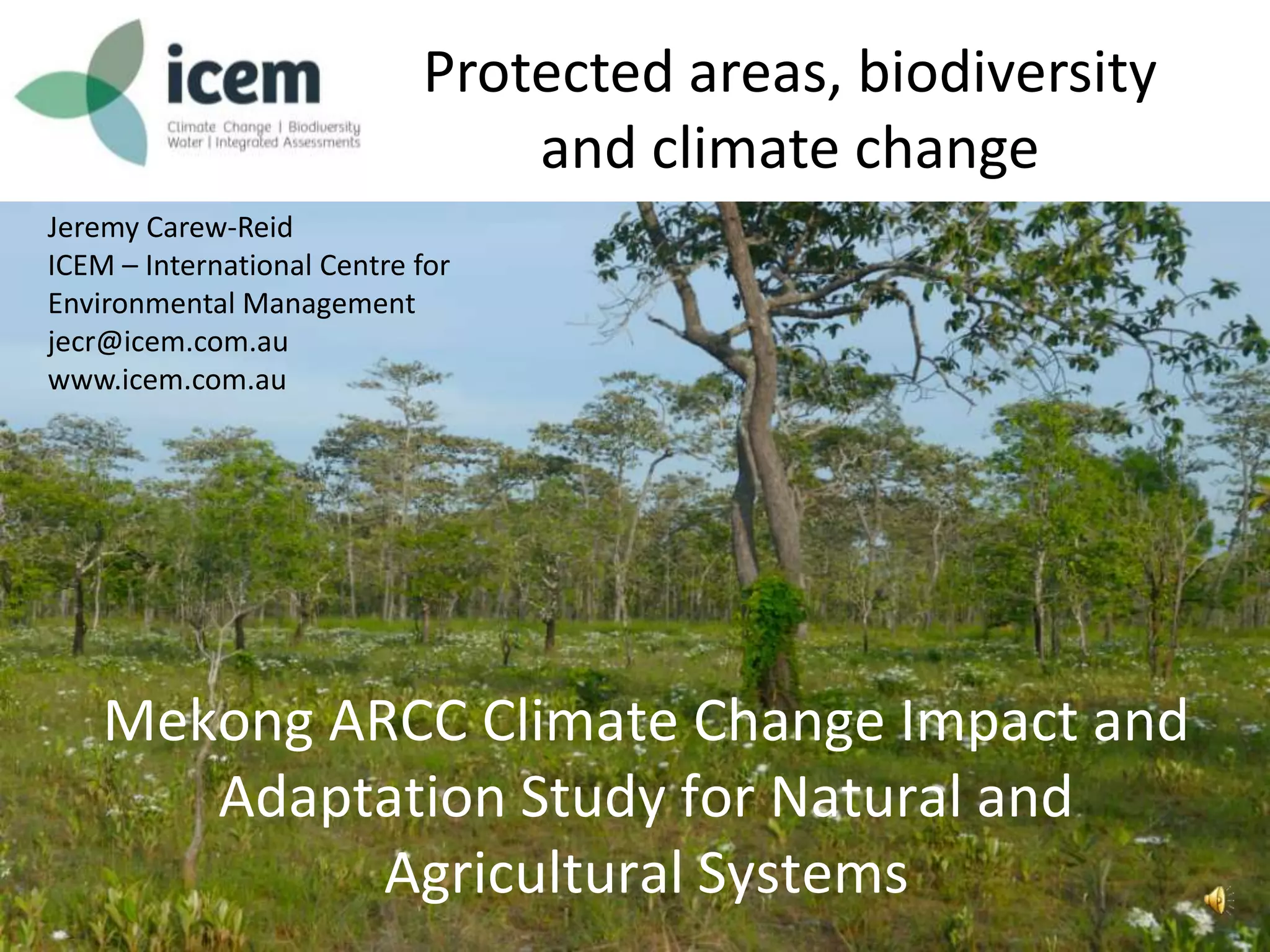 ICEM - Mekong ARCC Climate Change Impact and Adaptation Study for ...