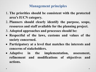 Protected areas of Bangladesh and other countries management principles ...