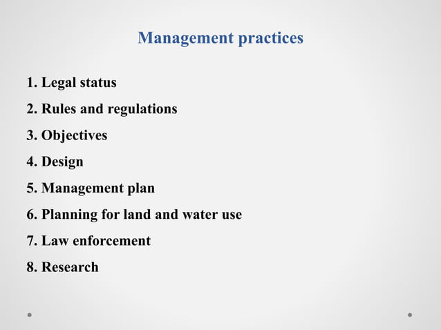 Protected areas of Bangladesh and other countries management principles and practices | PPT