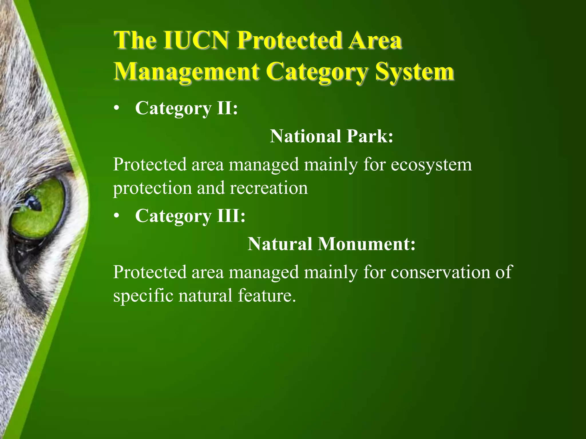 Protected areas of the world & pakistan | PPTX