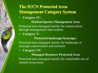 Protected areas of the world & pakistan | PPTX