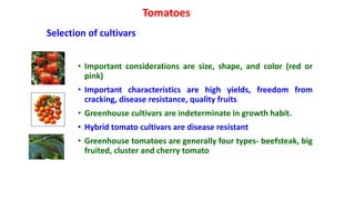 Protected ariculture: A production system for arid rehgions | PPTX