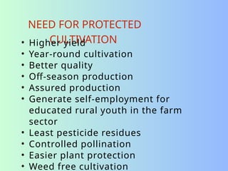 Protected Cultivation in Hi-Tech Horticulture | PPTX