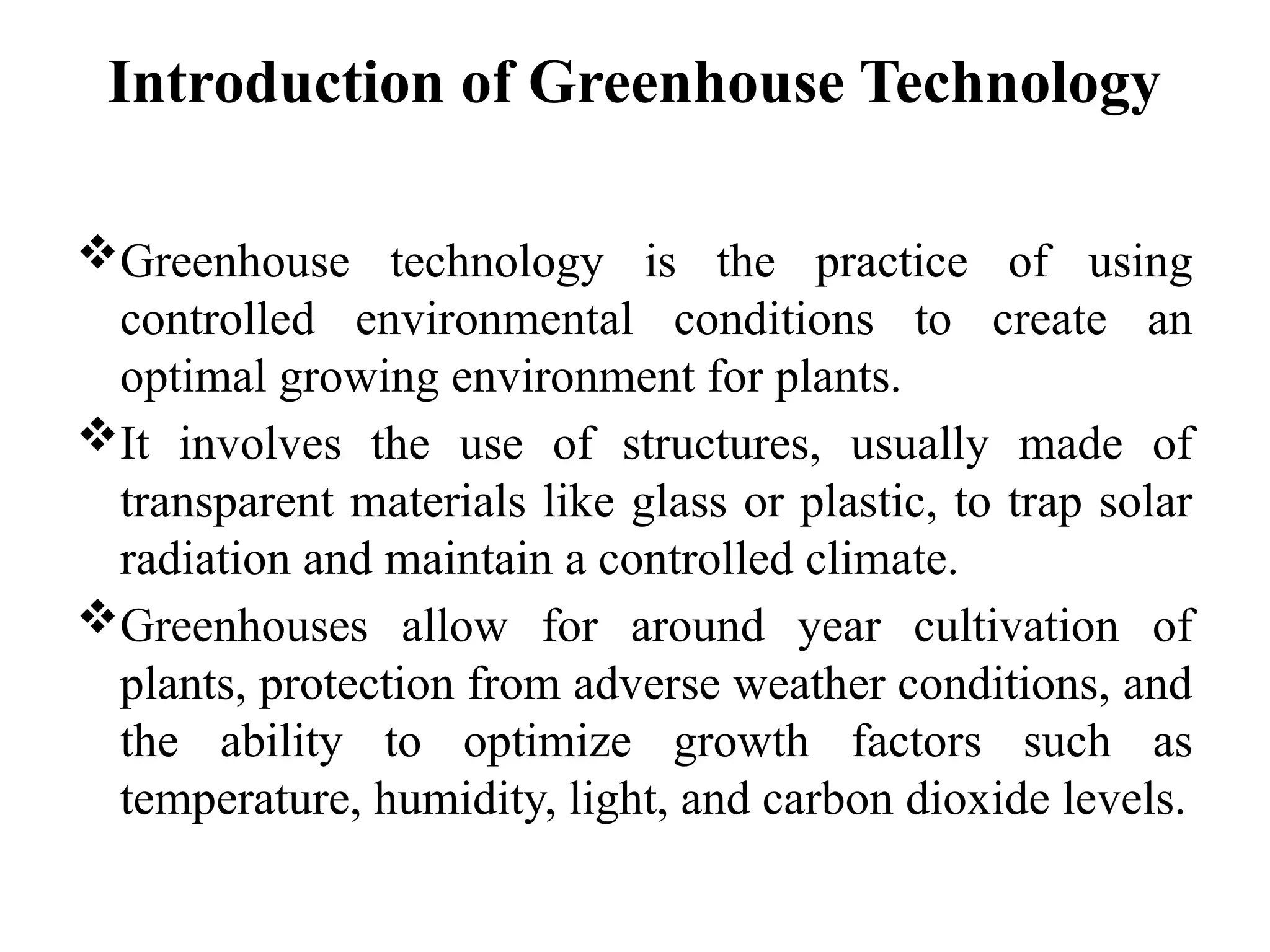 protected cultivation and types of protected cultivation | PPTX