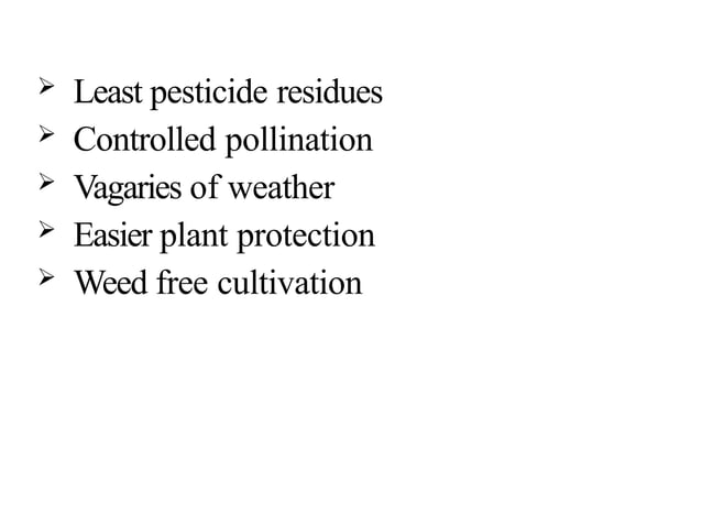 protected cultivation and types of protected cultivation | PPTX ...