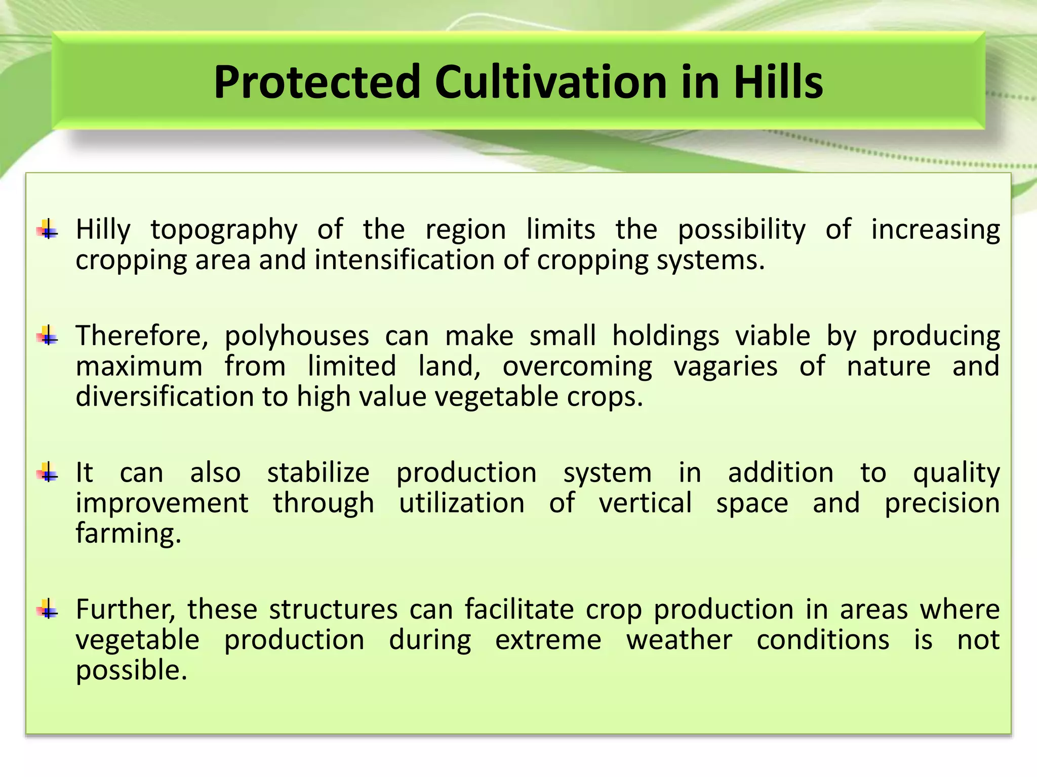 Protected cultivation of vegetable crops BY HARMANJEET | PPTX