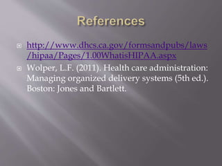 Protected health information | PPTX