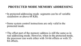 Protected mode memory addressing 8086 | PPTX | Operating Systems | Computer Software and ...