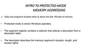 Protected mode memory addressing 8086 | PPT
