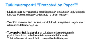Protected on Paper -tutkimus: Mirella Huttunen | PPT