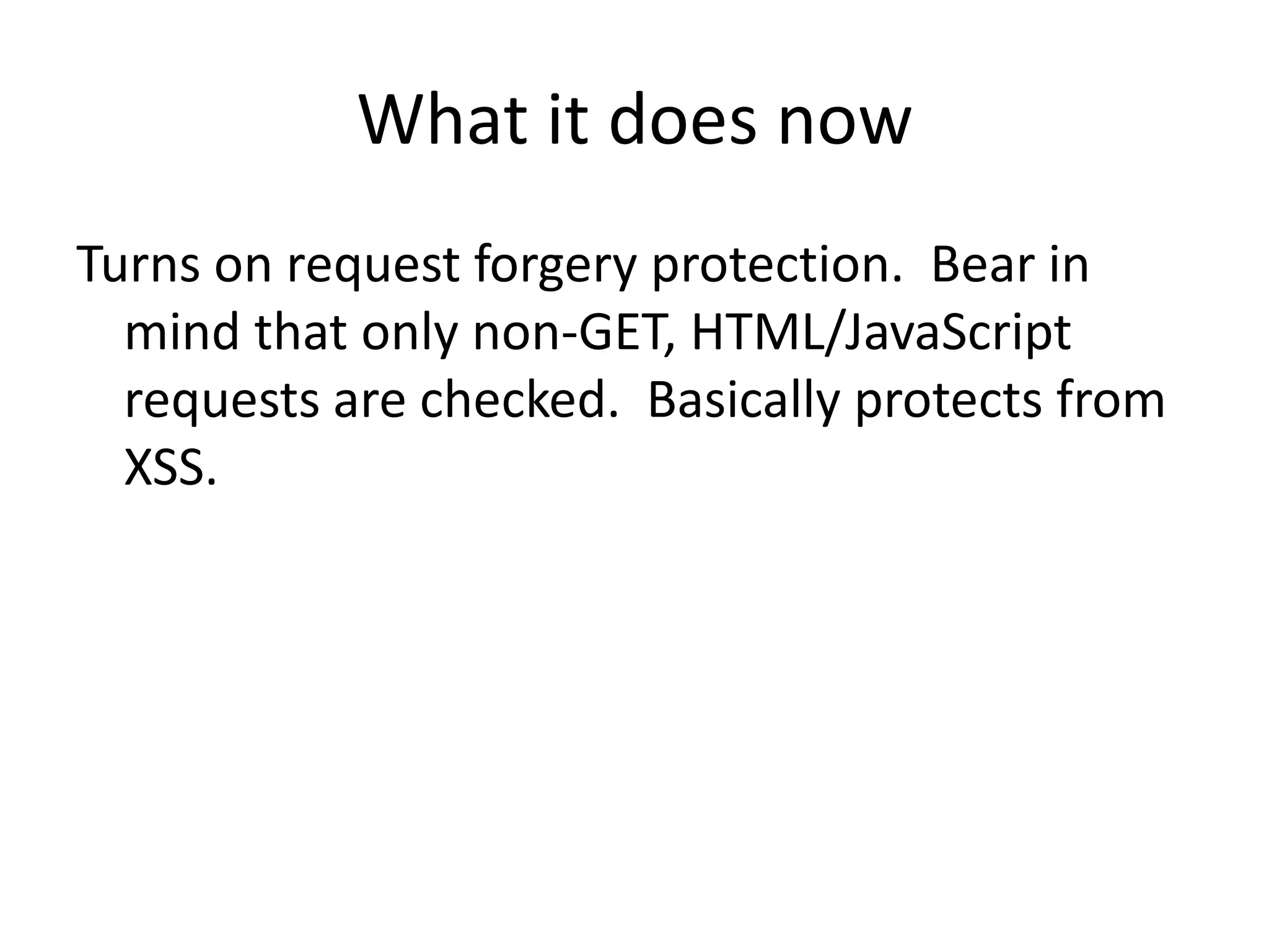 Protect from forgery | PPT