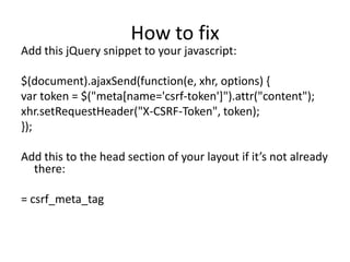 Protect from forgery | PPT