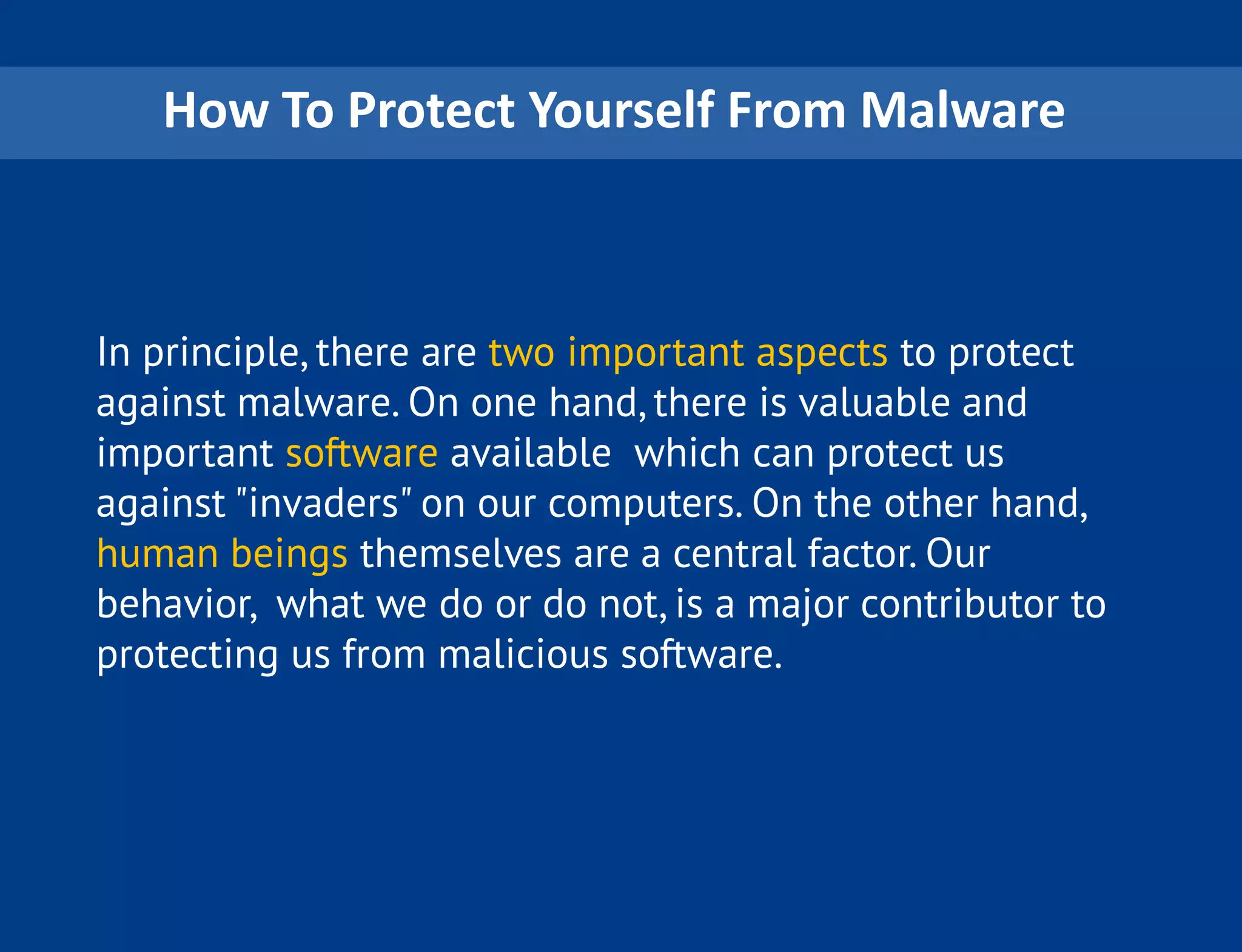 How To Protect From Malware | PDF