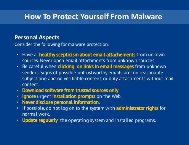 How To Protect From Malware