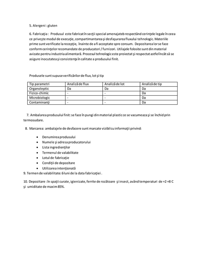 Protectia consumatorului - proiect, diagrama de flux tehnologic ...