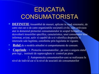 Protectia consumatorului | PPT