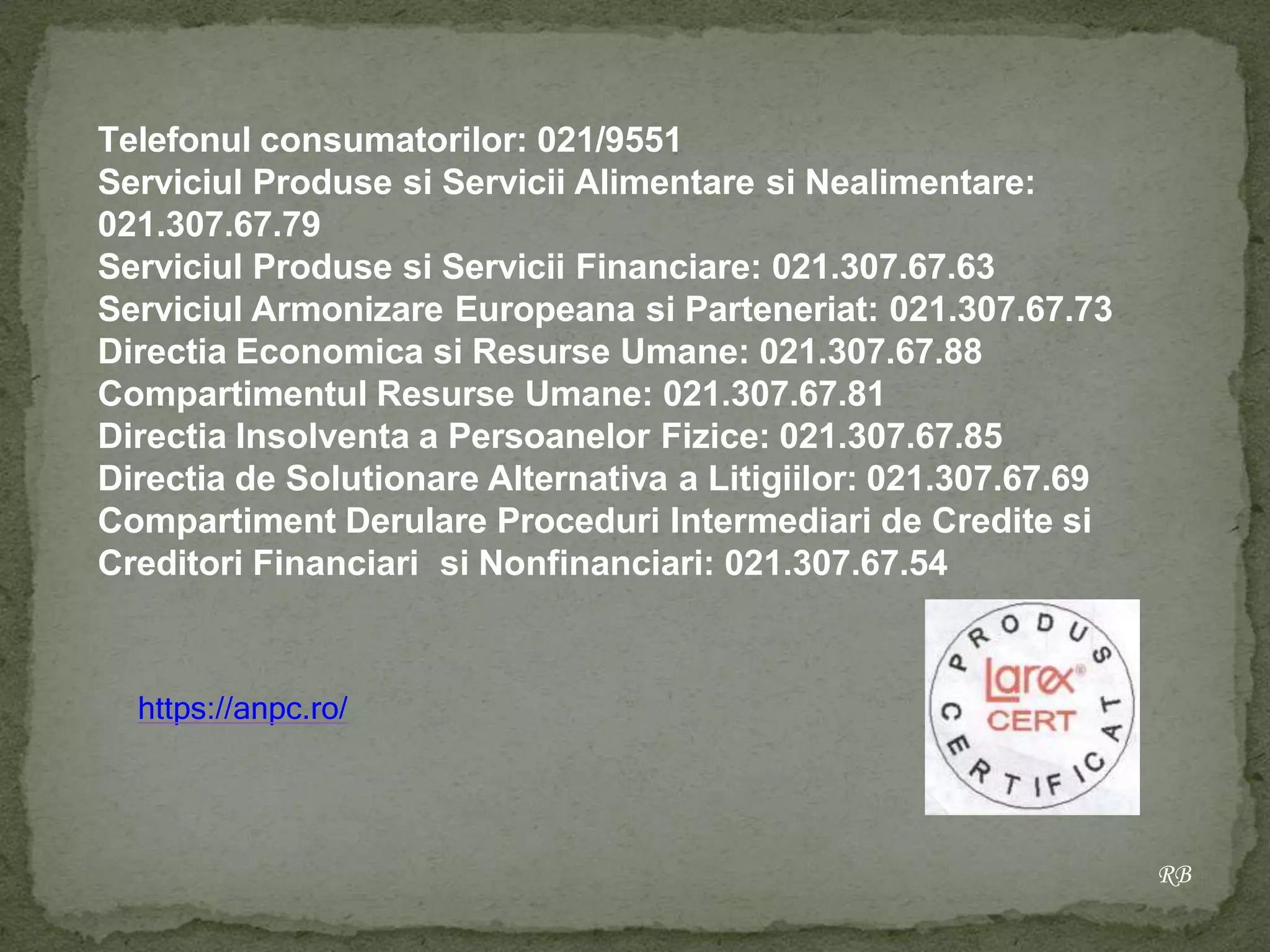 Protectia consumatorului | PPTX