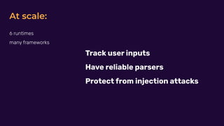 Protecting against injections at scale | PPT