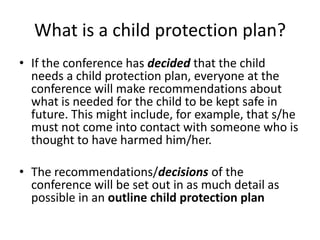 Protecting children processes from referral to conference | PPT