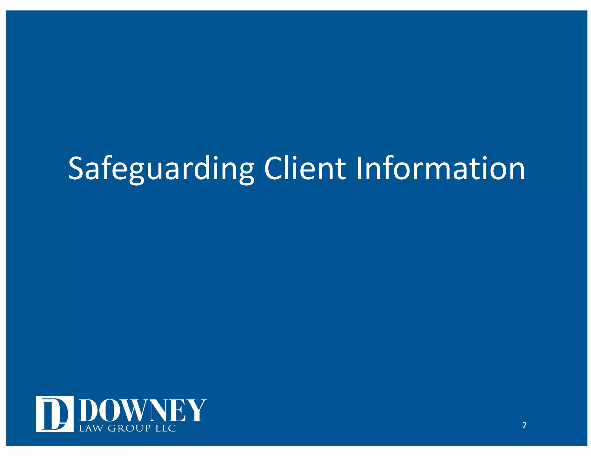 Safeguarding Client Info and File Retention | PDF