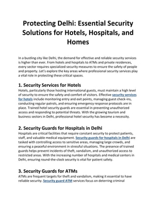 Protecting Delhi Essential Security Solutions for Hotels, Hospitals, and Homes.pdf