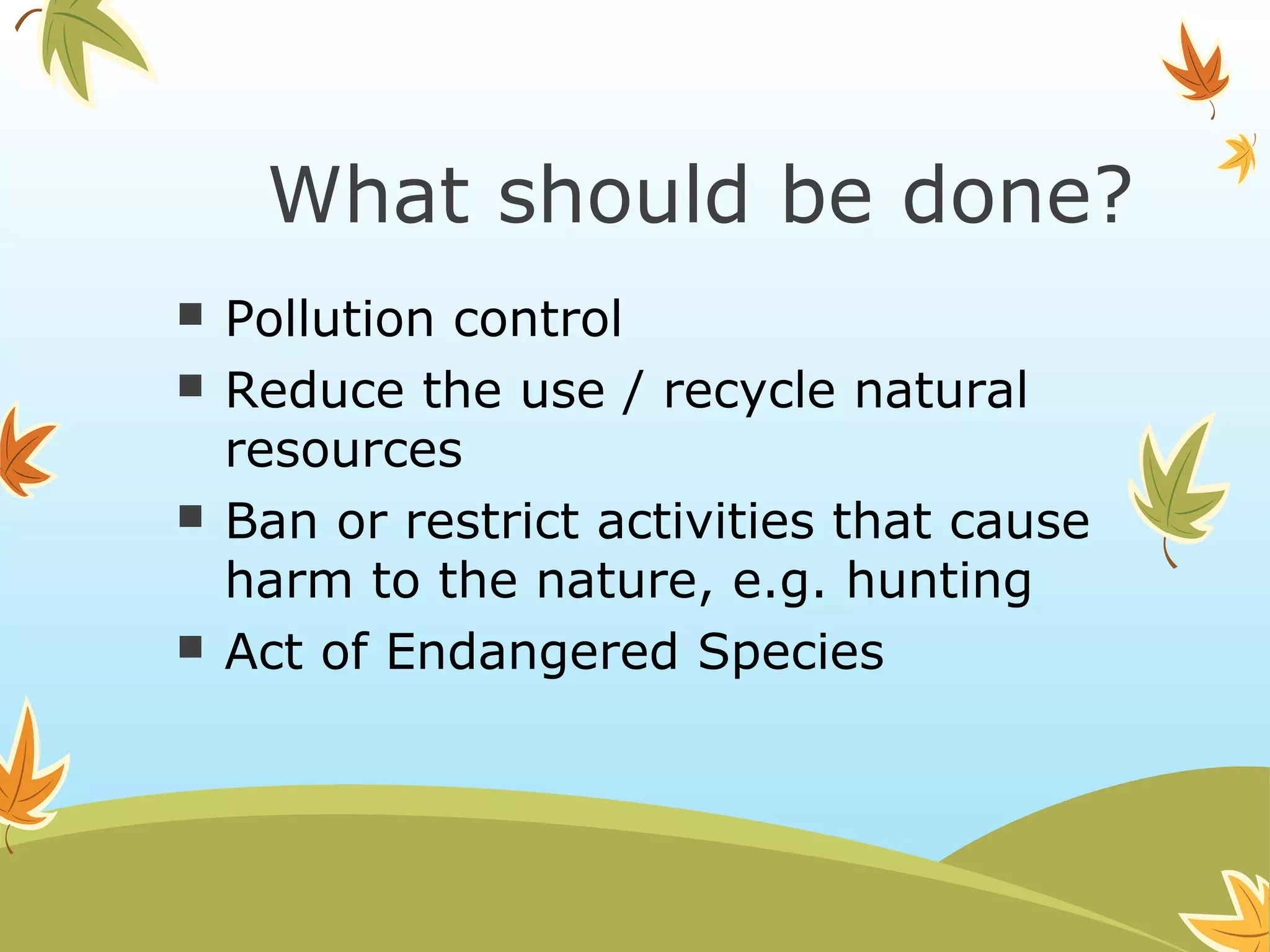 Protecting endangered plant and animal species | PPT
